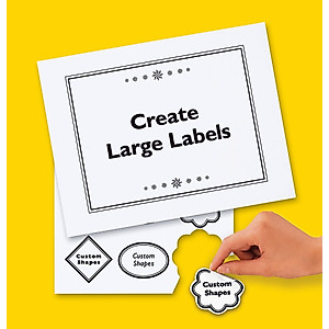 Avery Self-Adhesive Removable Laser Id Labels, White, 8.5 x 11 inches, 25 per Pack (6465)