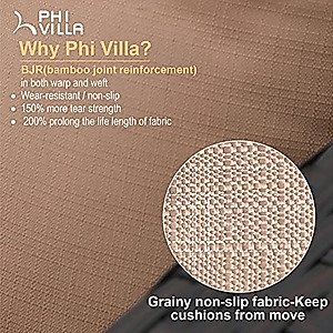 PHI VILLA Outdoor Metal Swivel Chairs Set of 2 Patio Dining Chair with Cushion Furniture Set for Garden Backyard Bistro, Small Grid, Black