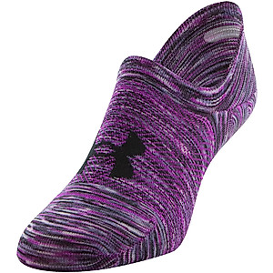 Under Armour Women's Breathe Lite Ultra Low Socks, Multipairs, Strobe Purple Assorted (3-Pairs), Medium