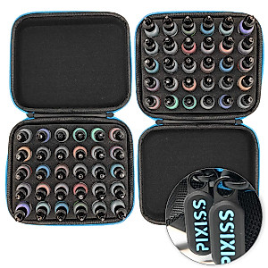 Pixiss 2 Pack Alcohol Ink Storage Carrying Case Organizer, Stores 30x 0.5-Ounce Bottles of Alcohol Ink, Stickles, Glossy Accents or Reinkers, Travel Case (Ink not Included)