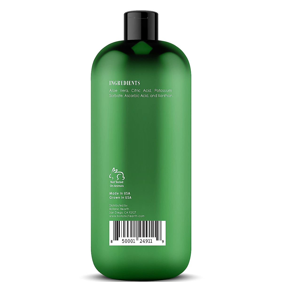 Botanic Soothing Hearth Aloe Vera LIQUID Gel - From 100% Pure and Natural Cold Pressed Aloe Vera, 16 fl oz