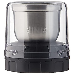 Ninja XSKGRINDER Foodi Coffee and Spice Grinder, Pulverize Through Tough Spices, 12-Tbsp. Capacity, Stainless Steel and Black