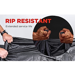 EPESTOEC Gear Grill Cover BBQ Cover Grill Covers Heavy Duty Gas Barbeque Grill Cover BBQ Grill Covers, 58 Inch, Dark Black Color