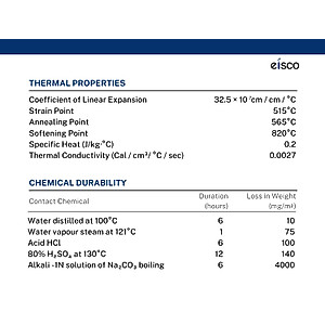 EISCO Beaker, 2000ml - ASTM - Low Form with Spout - Dual Scale, White Graduations - Borosilicate 3.3 Glass