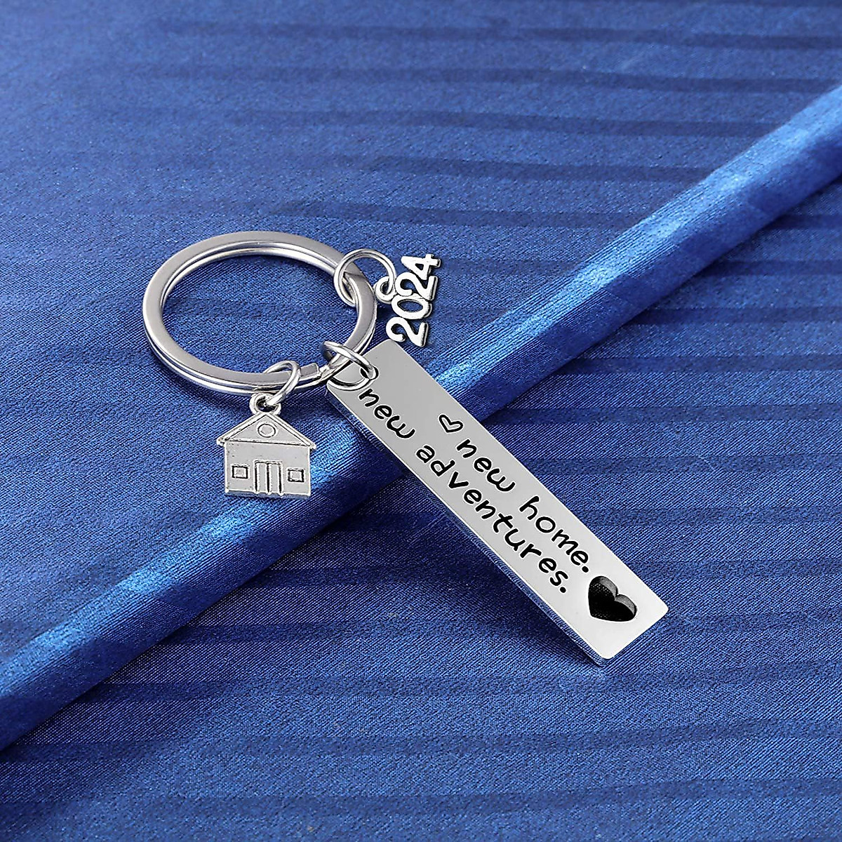 New Home Keychain 2024 Housewarming Gift for New Homeowner House Keyring Moving in Key Chain New Home Owners Jewelry from Real Estate Agent