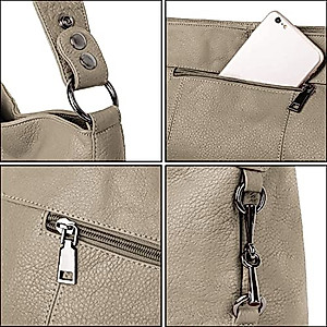 YALUXE Genuine Leather Shoulder Bag Stylish Womens Crossbody Travel Top-Handle Mothers Day Gifts