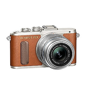 Olympus PEN E-PL8 Brown Body with 14-42mm IIR Silver Lens