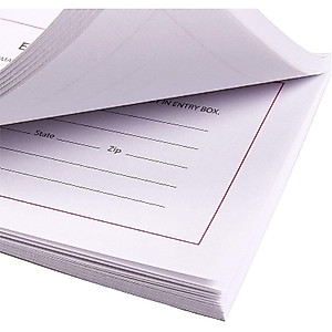 1000 Entry Forms - 10 Pads with 100 Sheets Per Pad - Entry Cards for Contests, Raffles, Ballots, Drawings, 6.2 x 3.7 Inches