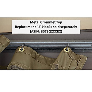 APEX GARDEN 12-ft Privacy Panel Curtain / Side Wall Sunshade (One Side Only)