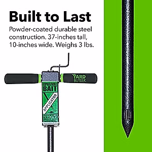 Yard Butler IGBA-1 Gopher Bait / Mole Bait Applicator - Vole Killer, Gopher Killer, & Mole Killer - Apply Poison Bait Pellets into a Pest Tunnel in Your Yard - Pest Control to Kill Moles and Gophers
