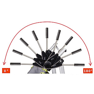 PXRJE Baby Stroller Umbrella,Baby Stroller Parasol, with Umbrella Clip Fixing Device,Detachable Baby Stroller Umbrella Sun Shade, Adjustable and Flexible arm,360 Degree UV Protection(Black)