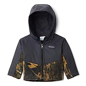 Columbia Baby Steens Mt Overlay Hoodie, Timberwolf Print/Black, 6/12