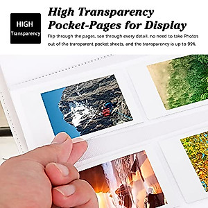 256 Photos Album for Fujifilm Instax Mini Camera, Polaroid 2”x3” ZINK Pictures, 2x3 Photo Album Book for Fujifilm Instax Mini 11 12 9 90 70 40 8 Instant Camera, Polaroid Snap PIC-300 Z2300 Camera (white)