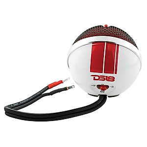 DS18 SQTW Tweeter 1.10-Inch 120 WATTS Max Silk Dome Neodymium Tweeter Sound Quality with 3M VHB Mounting Tape, Built-in Attenuation Switch (+2/0/-2) - Set of 2 (Black & Red)