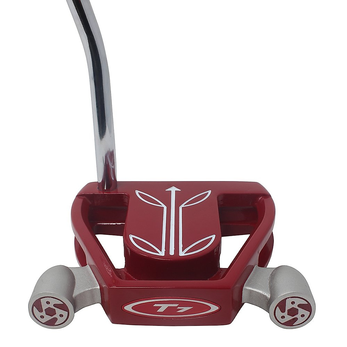 T7 Twin Engine Red Mallet Golf Putter Right Handed with Alignment Line Up Hand Tool 33 Inches Senior Women's Perfect for Lining up Your Putts