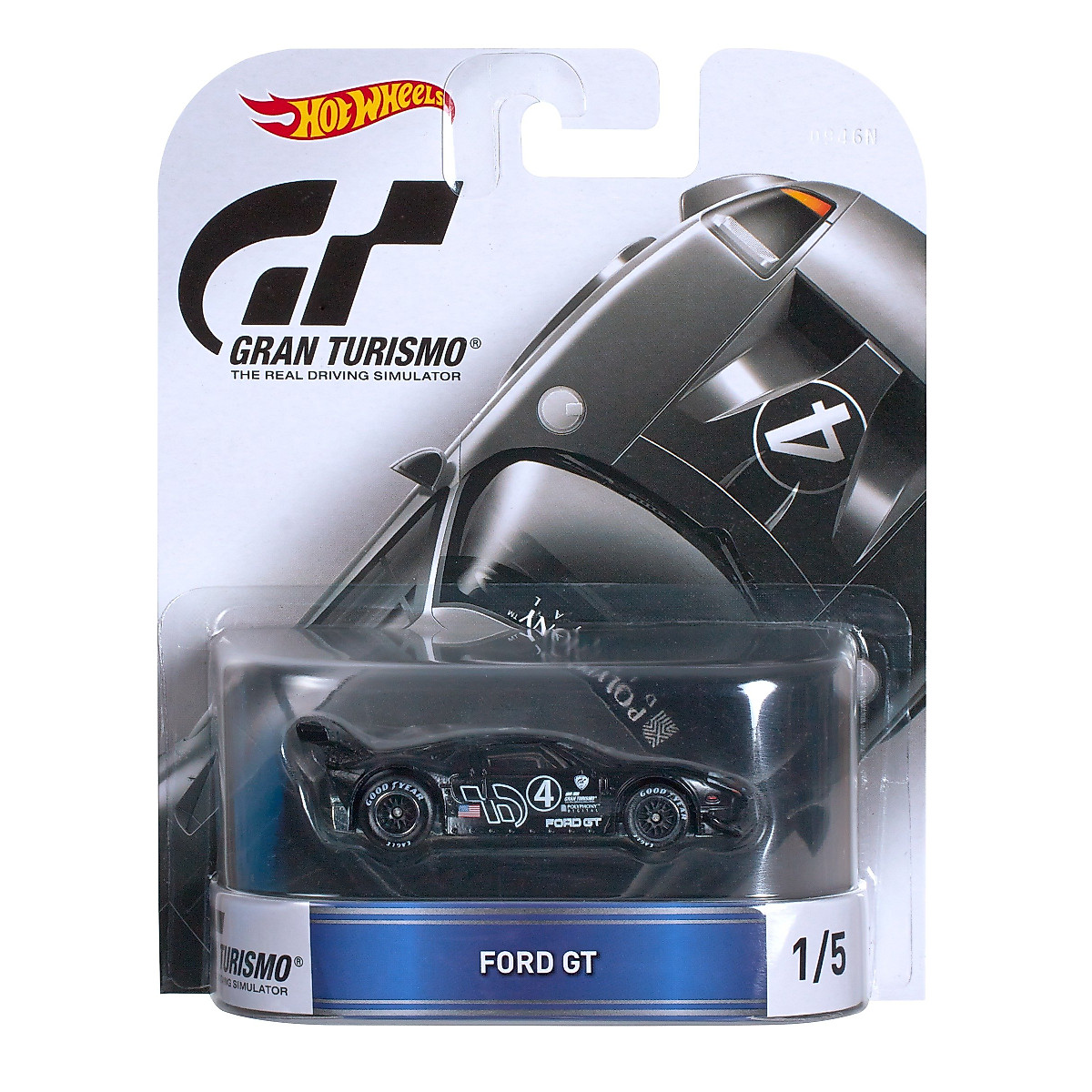 Hot Wheels Retro Entertainment Gran Turismo Ford GT (Black) Die-Cast Vehicle 1/5