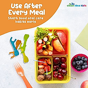 Clean Idea Kids Ecofloss Individually Wrapped - 150 Floss Picks - Flosser for Kids - Individually Packaged Floss Picks