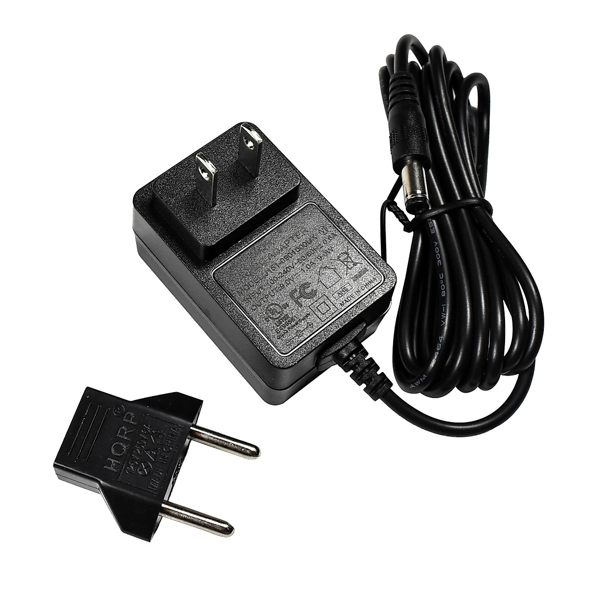 HQRP 9V AC Adapter Compatible with Digital Innovations SkipDr, GameDr, DvdDr Deluxe Premier, PhotoDr, DataDr Disc Repair System Power Supply Cord Adaptor UC1000-9 + Euro Plug Adapter