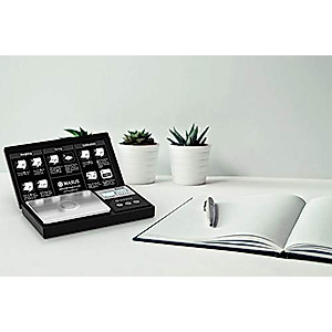 MAXUS Precision Pocket Scale 200g x 0.01g, Elite Digital Gram Scale Small Scale Mini Food Scale Jewelry Scale Ounces/ Grains Scale, Easy to Carry, Great for Travel ,Backlit LCD, Stainless Steel