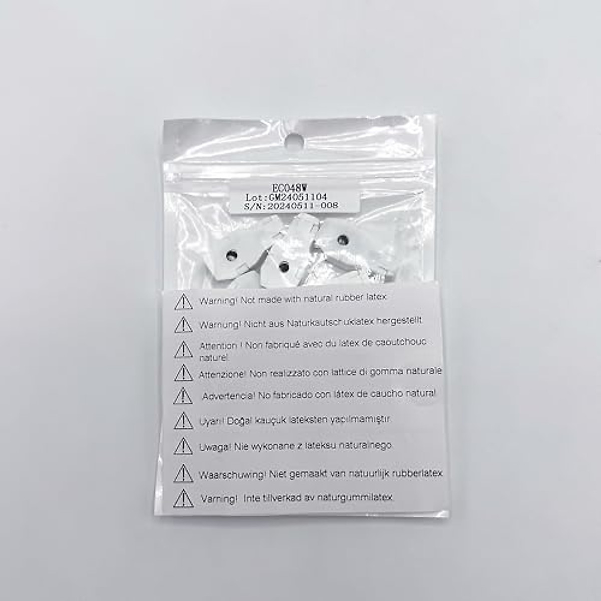 10pcs EKG Clips Multi-Function ECG/EKG 3.0 Needle to Tab Adapters - 989803166031 White