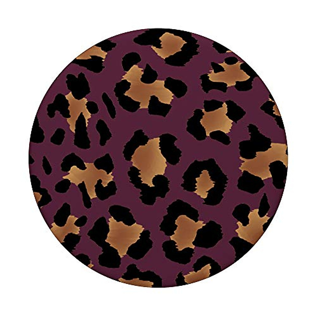 Animal Cheetah Or LEOPARD PRINT | Wine Color Red PopSockets Swappable PopGrip