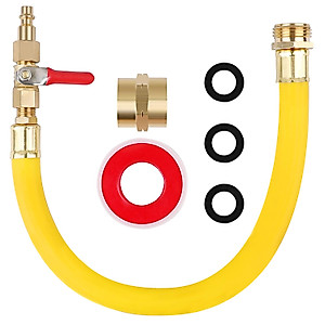 Hromee RV Winterize Sprinkler System Kit with Blowout Adapter for Motorhome Boat Camper and Travel Trailer: Air Compressor Quick-Connect Plug to 3/4" Garden Hose