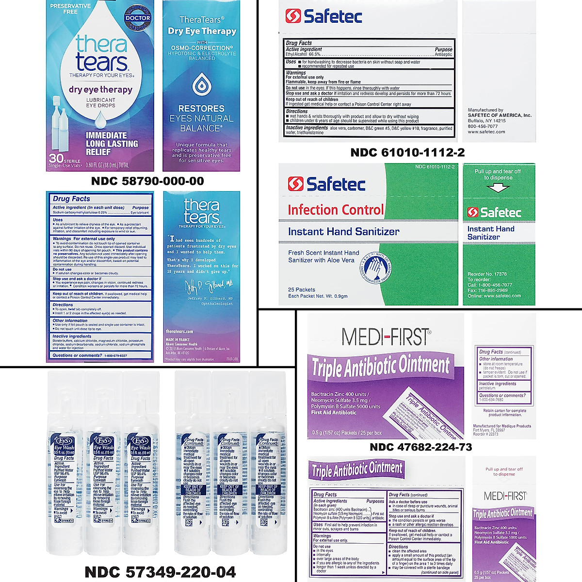 MFASCO Commercial First Aid Kit - Large 520 Piece, Metal First Aid Box for Businesses, Wall Mount First Aid Cabinet with 4 Shelf Refill, 2021 ANSI/OSHA Compliant, Ideal for Office Use - No Medications