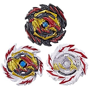 Beyblade Burst Evolution Trio Devolos 3-Pack - Erase Devolos D5, Venom Devolos D5, Abyss Devolos D6 Balance-Type Battling Game Top Toys