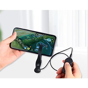 Maki Auto Screen Clicker M5, Automatic Phone Screen Tapper, Clip-on Clicker Stepless Speed Control Simulated Finger Clicking for Gaming, Live Broadcasts etc (USB Power Without Battery)