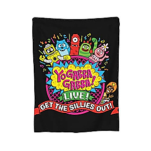 Pobecan Yo Gabba Anime Gabba! Blanket Throw Blankets Ultra Soft Flannel Lightweight Throws for Couch, Bed,All Seasons Use 50"x40"