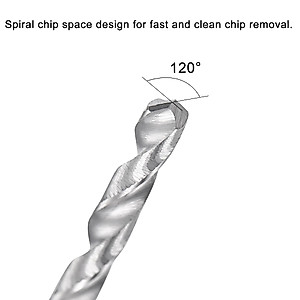 uxcell Carbide Twist Drill Bits 2.2mm, Metric Spiral Flutes Straight Shank Tungsten Steel Drilling Tool for Stainless Steel Alloy Metal