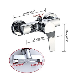 1 pc Bathtub Hot and Cold Mixing Water Faucet Sink Spray Double Shower Head Deck Mounted Basin Mixer Taps Home Improvement