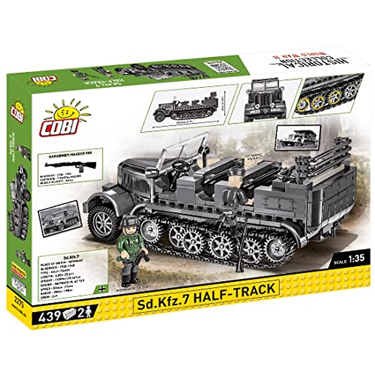 COBI Historical Collection World War II Sd.Kfz.7/1 & 2cm FLAKVIERLING 38 EXECUTIVE EDITION