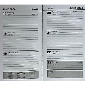 2024 WEEKLY Business Pocket Planner Agenda Calendar Appointment Diary Book 4x6 3x6 (Burgundy)