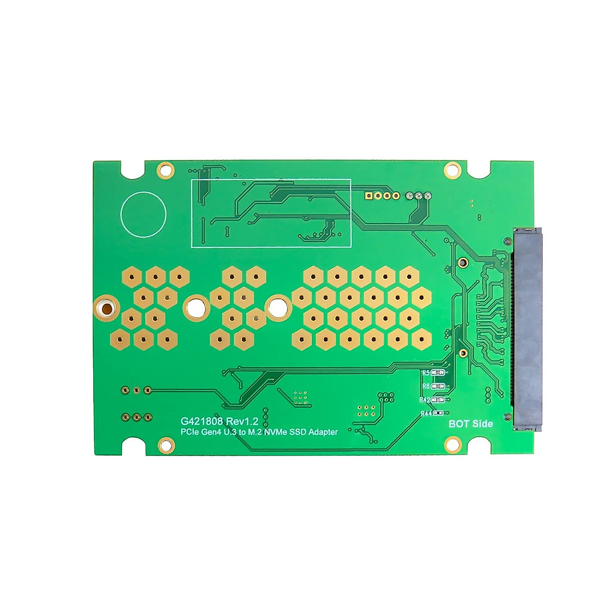 Micro SATA Cables |U.3 (SFF-8639) PCIe Gen 4 16GT/s to M.2 NVMe SSD Adapter