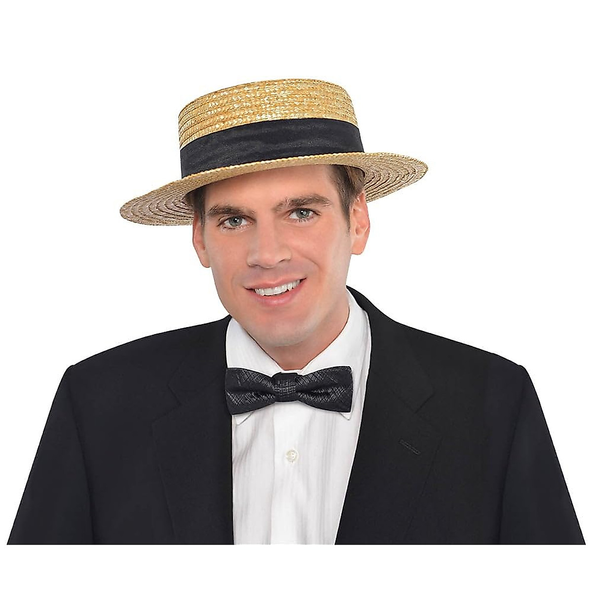 amscan Skimmer Hat Costume Accessory - One Size, Brown - 1 Pc.