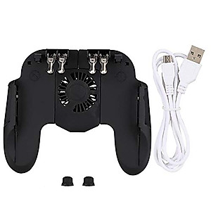 Hilitand Smartphone Gamepad with Cooling Fan Design,Back Style Shoot Smartphone Gamepad,Mechanical keystroke Feel,Suitable for Phones Under 6.5inch