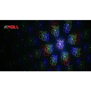 Motion Pattern Firefly 3 Models in 1 Continuous 18 Patterns LEDMALL RGB Outdoor Laser Garden and Christmas Lights with RF Remote Control and Security kit