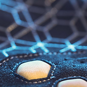 CTEN Series Gaming Gloves - Great Comfort and Grip, Perfect Gaming Gloves for Sweaty Hands, Ideal Gamer Gloves for PC, VR Gloves, Gray-Gold-Large