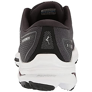 Mizuno Women's Wave Inspire 18 Running Shoe, Black/Silver, 10