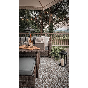 Outdoor Candle Lantern, Large - 18 Inch Tall, Solar Powered, Black Metal, Open Frame (No Glass), Dusk to Dawn Timer, Decorative LED Lantern Lights for Front Porch, Garden or Patio Decor