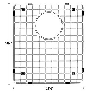 Karran GR-6014 Stainless Steel Bottom Grid 12-1/2" x 14-3/4" for QT-810/QU-810