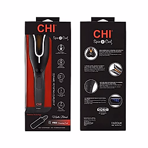 CHI Spin N Curl in Onyx Black. Ideal for Shoulder-Length Hair between 6-16” inches.