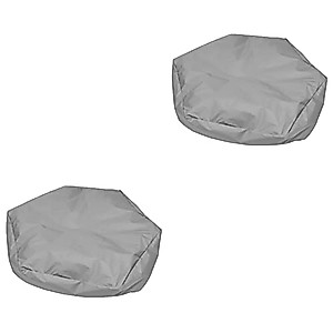 Yardwe Kids Toys 2 pcs Furnitures Pool Garden from Beach Shape Kids Spa Furniture Outdoor Sand Gray Square Cover Tool Protector Keep Tub X Canopy, Children Shield Bathtub Xxcm Outdoor Toys