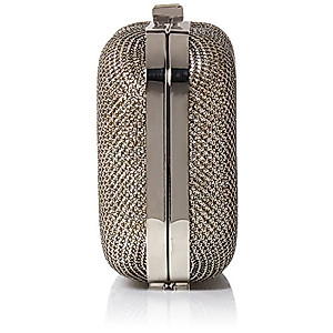 Jessica McClintock womens Sparkle Minaudier, Champagne, One Size US