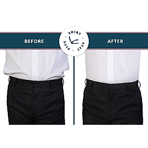 World's Best Shirt Stays for Men Police and Military-Heavy Duty-Made in USA (Original Style in Black, Select Series) 1 Pair of Shirt Keepers/Garter