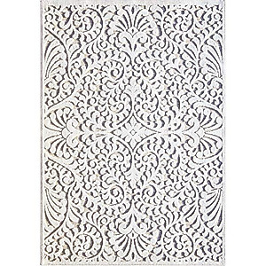 My Texas House by Orian Bluebonnets Area Rug, 3'11" x 5'5", Natural/Driftwood