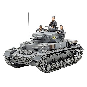 TAMIYA 35374-000 1:35 German Armoured Combat Truck IV Version F L24/75 mm, Model Kit, Plastic Construction Kit, Assembly Kit, Detailed Replica, Unpainted
