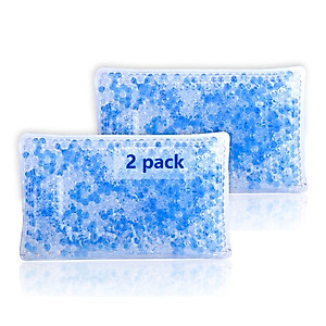 Gel Ice Packs for Injuries Reusable - (2 Packs), Hot and Cold Packs for Therapy for Swelling, Bruises, Surgery, Pain Relief, Ice Pack for Shoulder, Knee, Back, Ankle, Neck, Hip, Wisdom Tooth