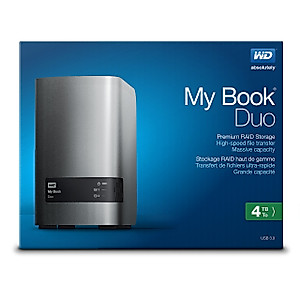 WD 4TB My Book Duo Desktop RAID External Hard Drive - USB 3.0 - WDBLWE0040JCH-NESN,Charcoal Gray